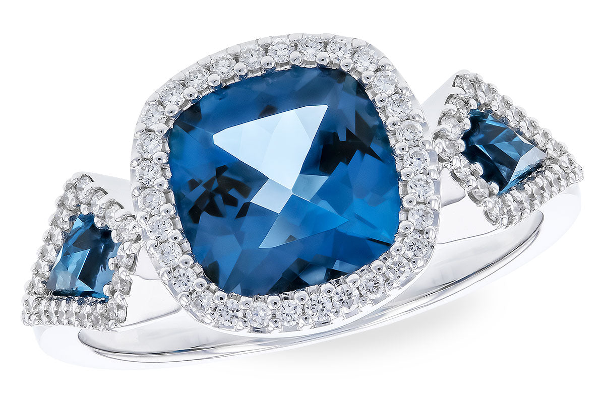 London Blue Topaz Ring – Saxons Diamond Centers