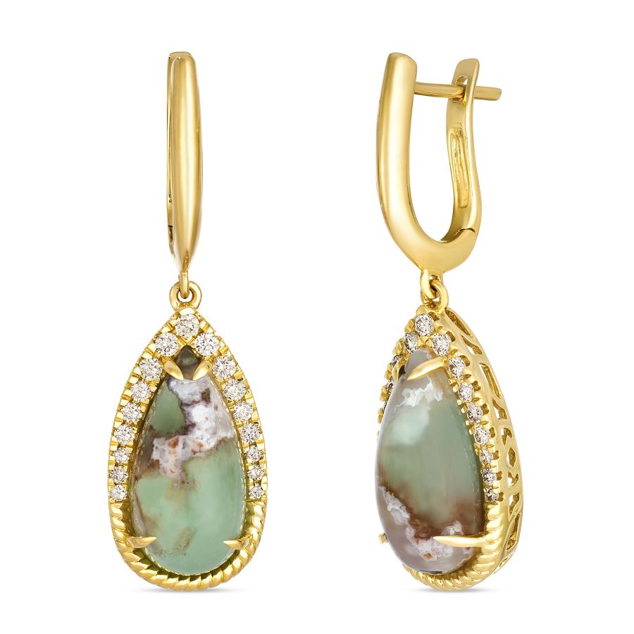 Le Vian Peacock Aquaprase Earrings – Saxons Diamond Centers