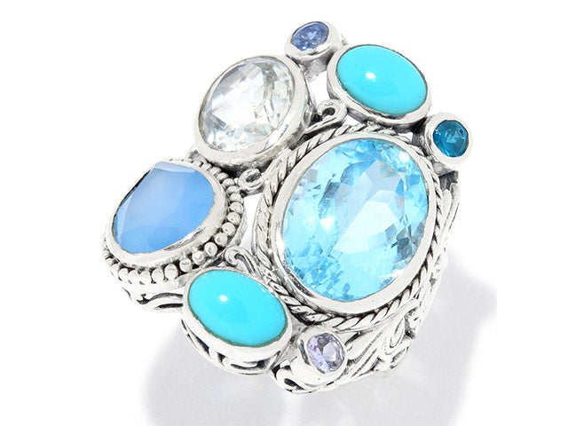 Madeira Ring- Blue Topaz – Saxons Diamond Centers